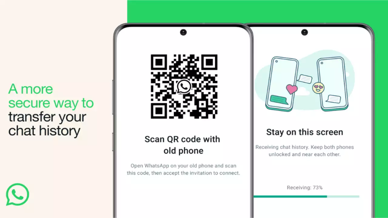 WhatsApp brings new QR code chat history transfer feature - Mobileya