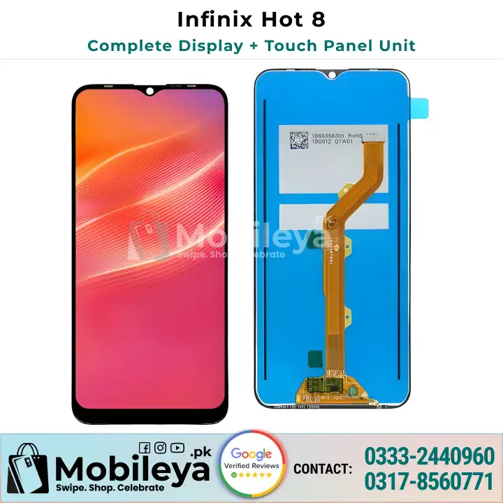 Infinix Hot 8 Display Panel Unit Price In Pakistan with fitting - Mobileya